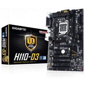 GA-H110-D3A Gigabyte Motherboard GA-H110-D3A LGA1151 H110 DDR4 2133 SATA 6Gb/s ATX Retail